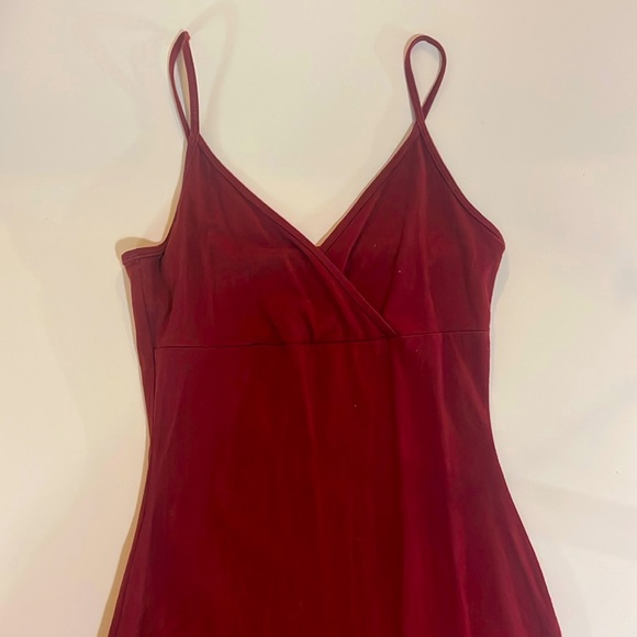 Dresses | Dark Redburgundy Simple Fitted Dress | Poshmark